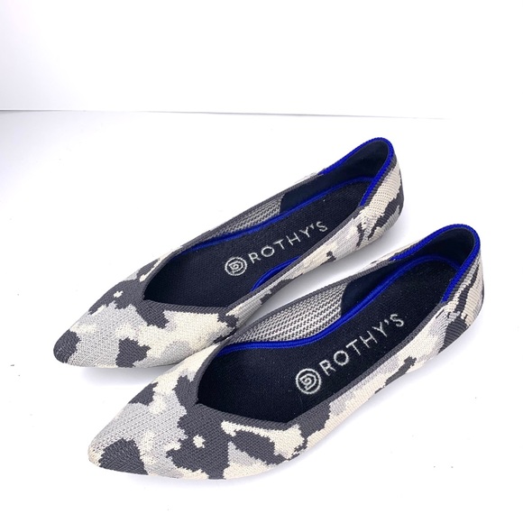 Rothy's | Shoes | Rothys Ash Grey Camo Points Size 7 | Poshmark